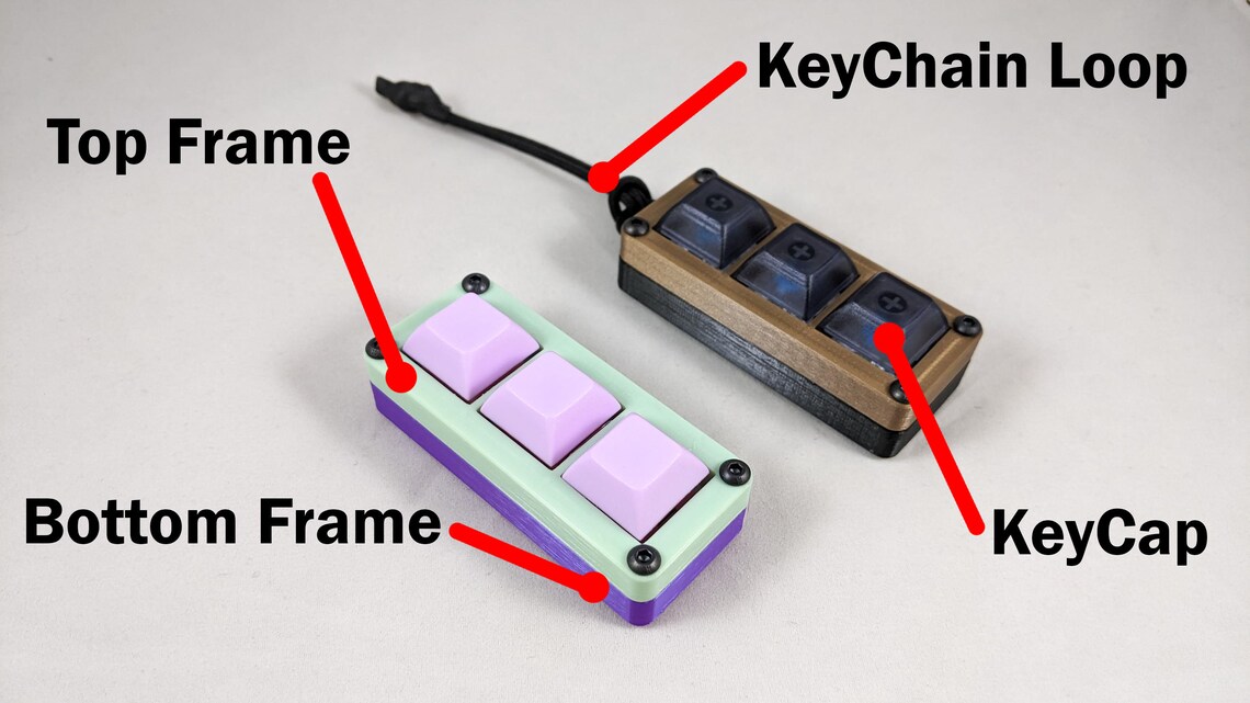 Click Brick Triple Key Switch Fidget Toy - Etsy
