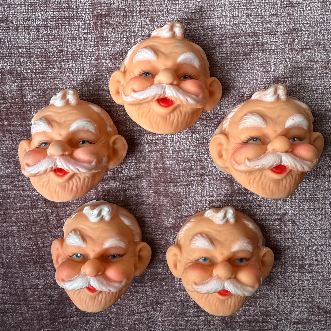 Vintage Rubber Santa/ Elf Face for Crafting/ Dollmaking Hong Kong - Etsy