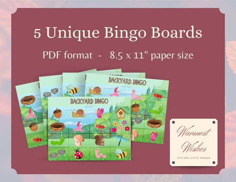 Bingo Board Backyard Outdoors Game Kids Young Children Toddlers Family ...