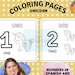 Numbers Unicorn Coloring Page, Coloring Page for Kids, Unicorn ...