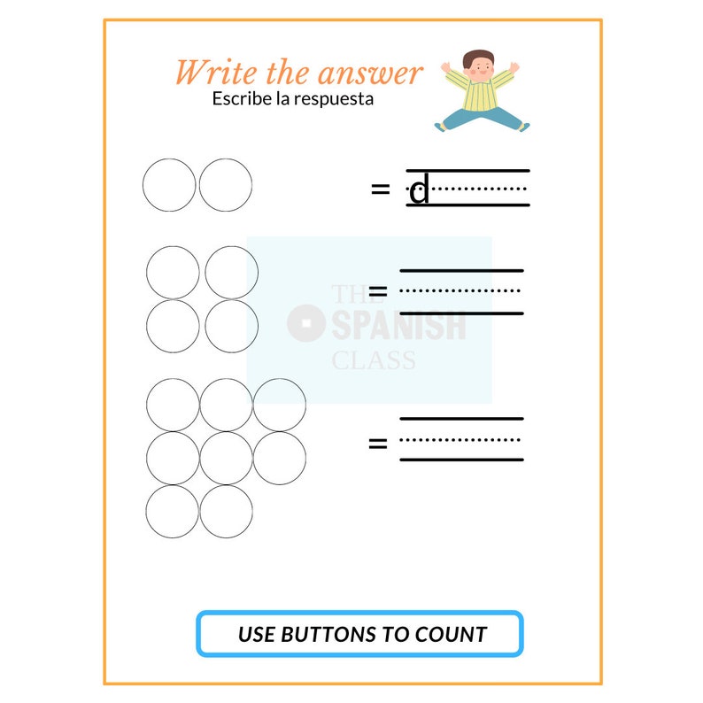 Numbers Printable Bilingual Numbers Spanish Educational | Etsy