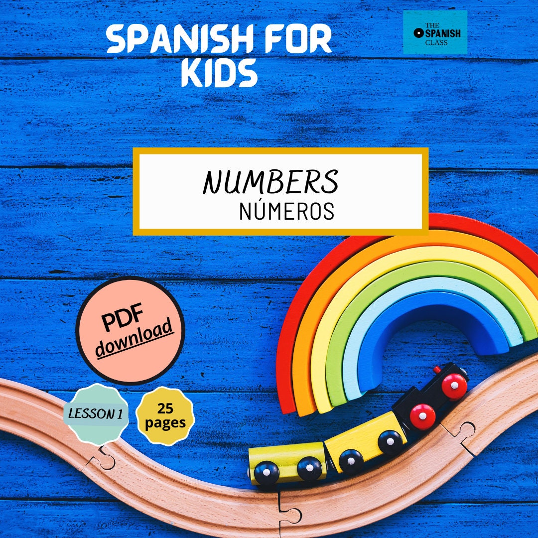 Numbers Printable, Bilingual Numbers, Spanish Educational, Worksheet ...