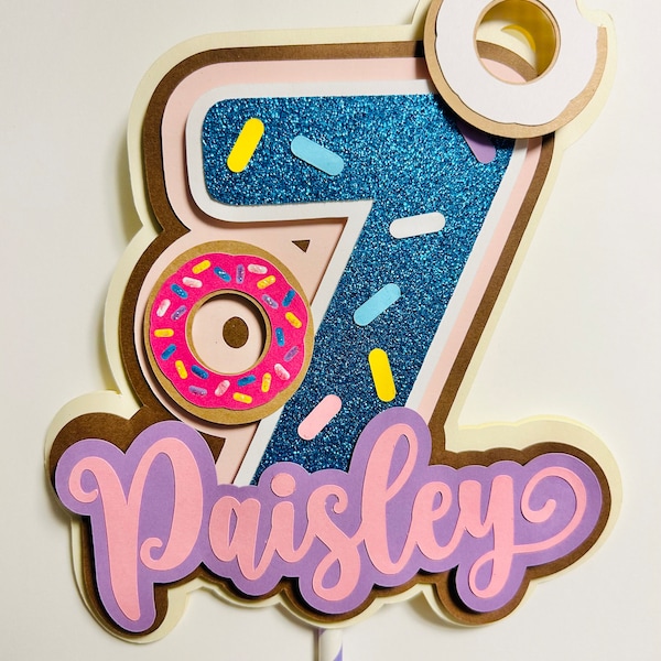 Number Cake Topper - Etsy