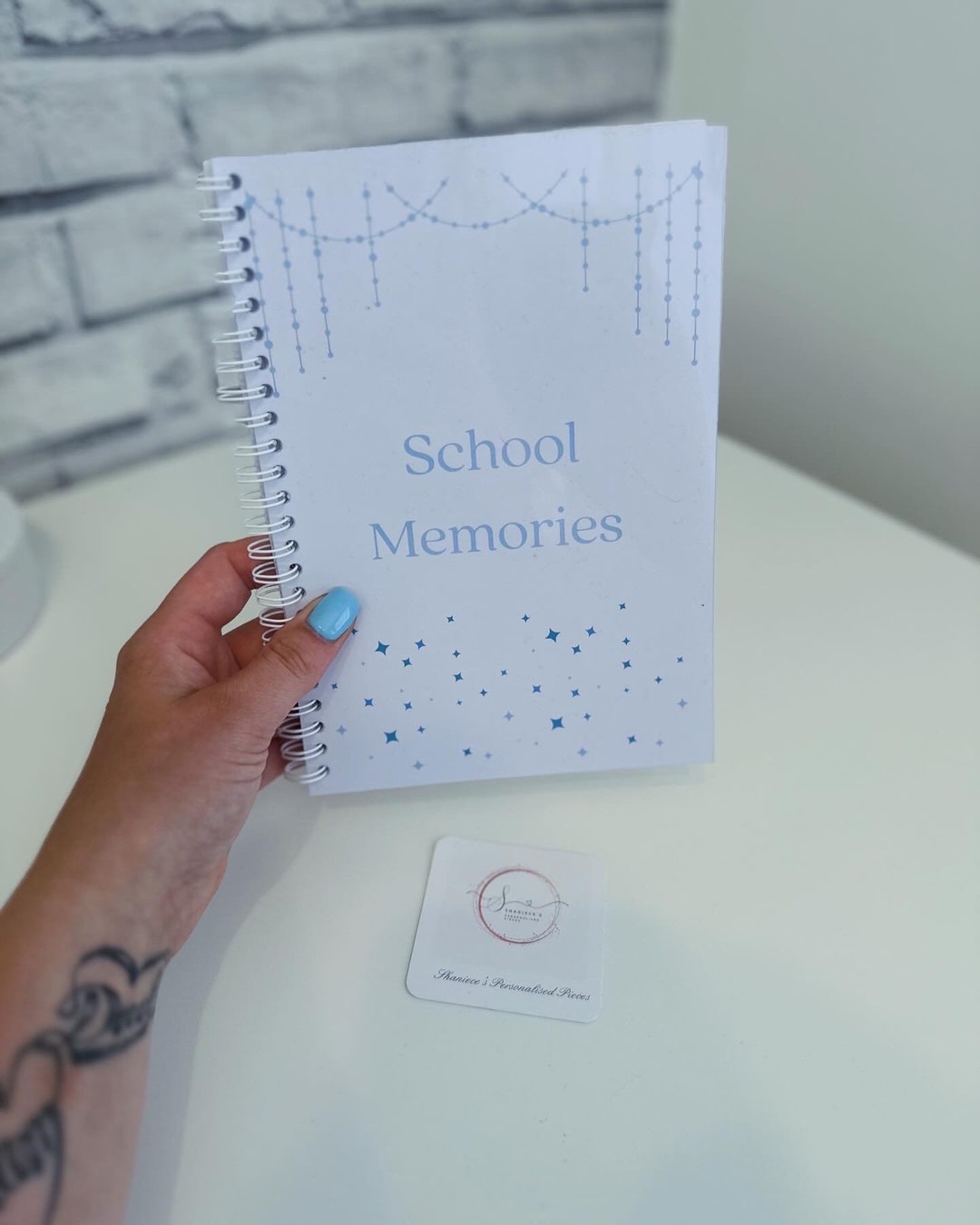 School Memories Book in Blue - Etsy