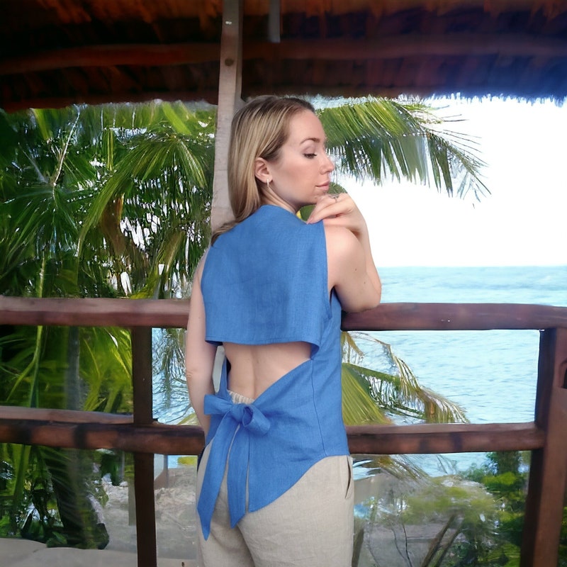 Open Back Shirt - Etsy