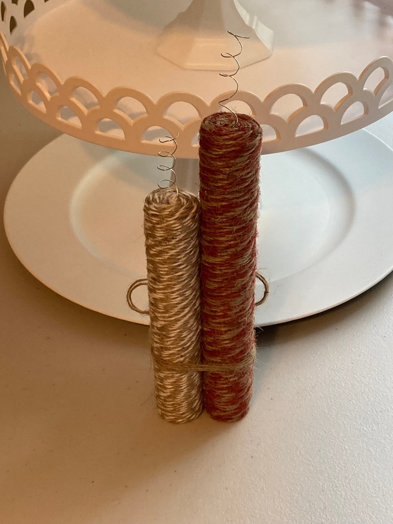 String Wrapped Fireworks Fireworks Farmhouse Tiered Tray | Etsy