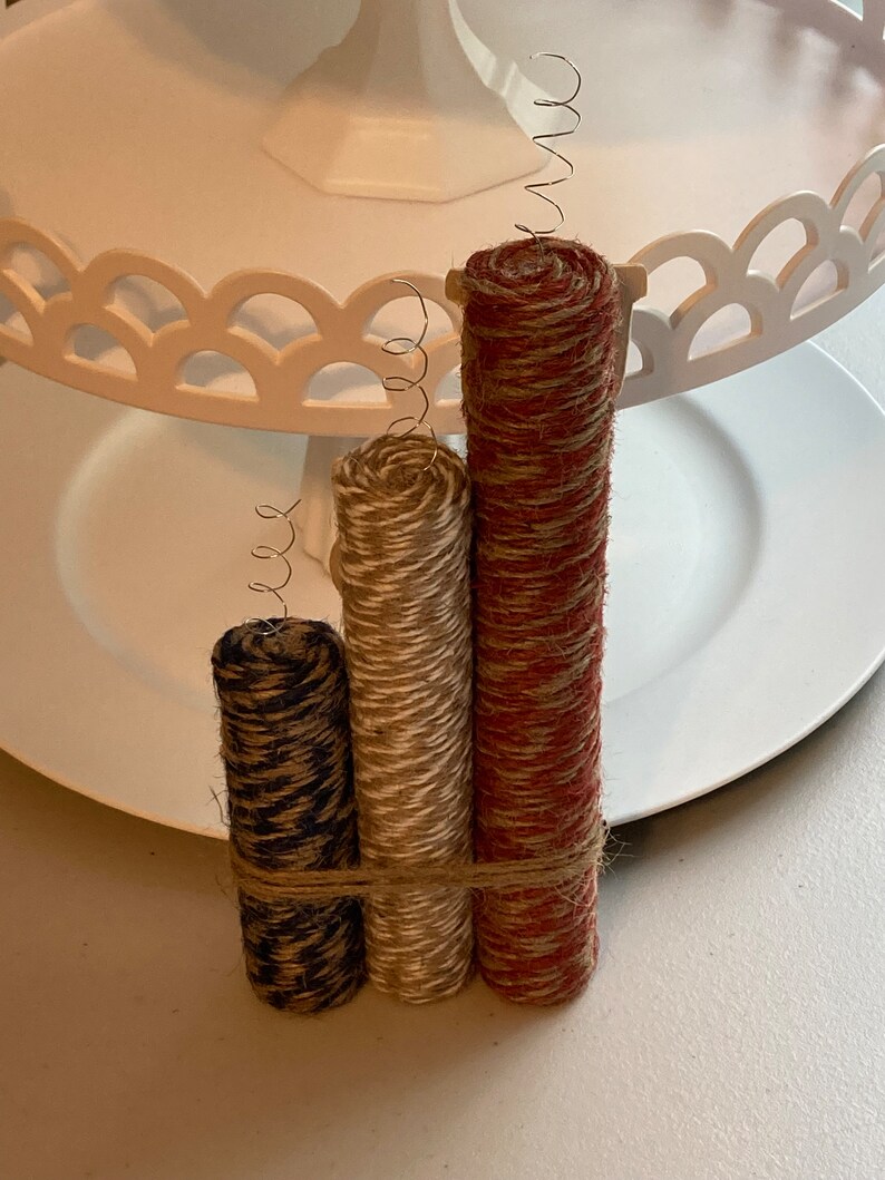 String Wrapped Fireworks Fireworks Farmhouse Tiered Tray | Etsy