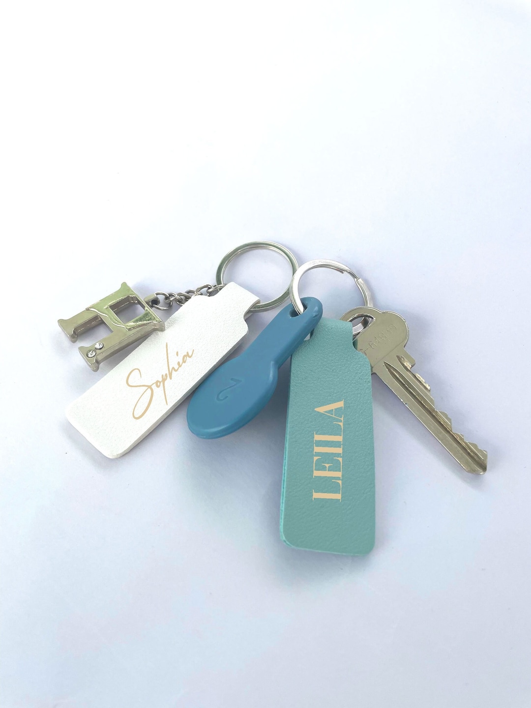 Custom Made Keychain, Personalized Leather Keychain, Customized Gifts ...