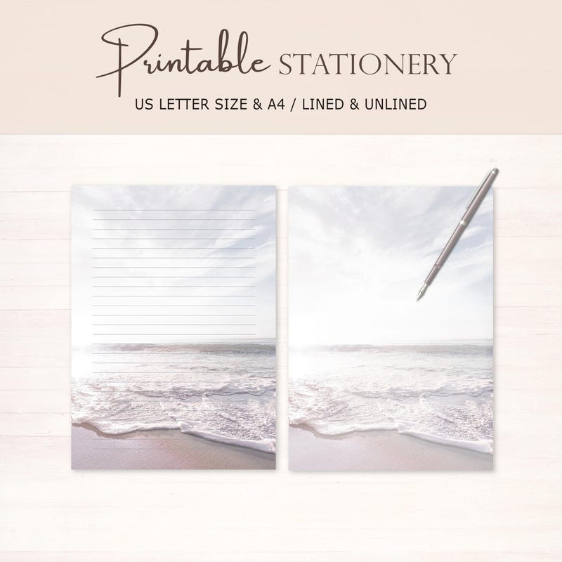 Beach Writing - Etsy