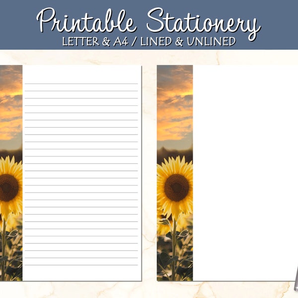 Printable Stationery - Etsy
