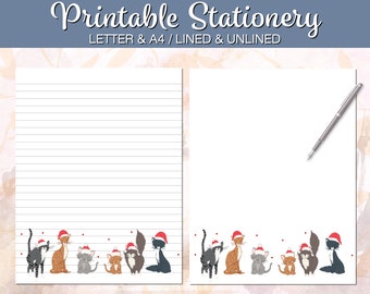 Christmas Cats Printable - Etsy