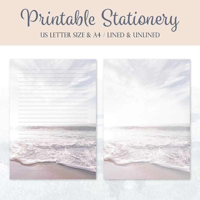 Beach Writing - Etsy