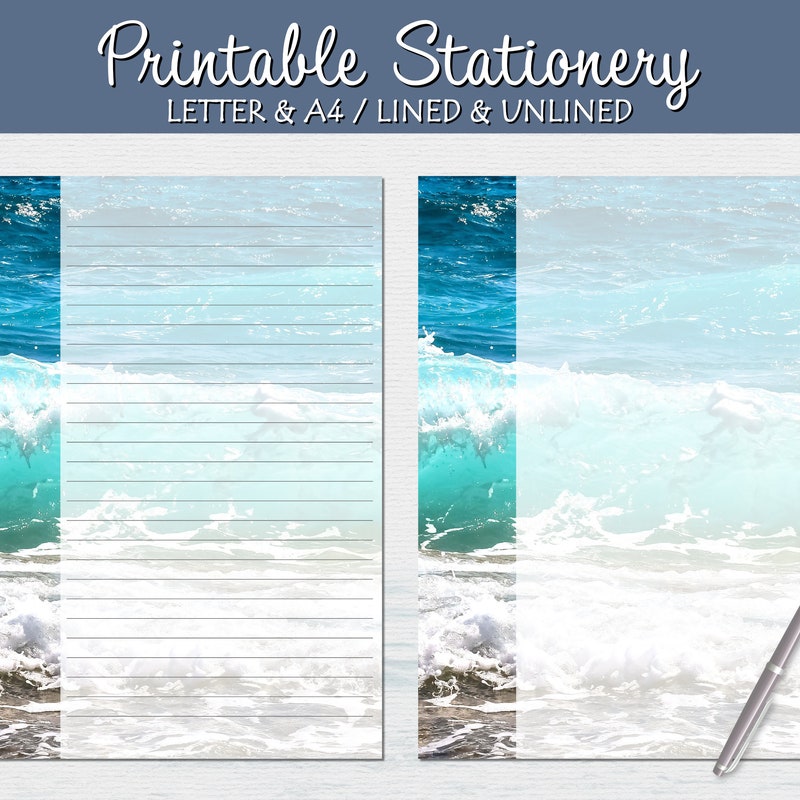 Beach Writing - Etsy
