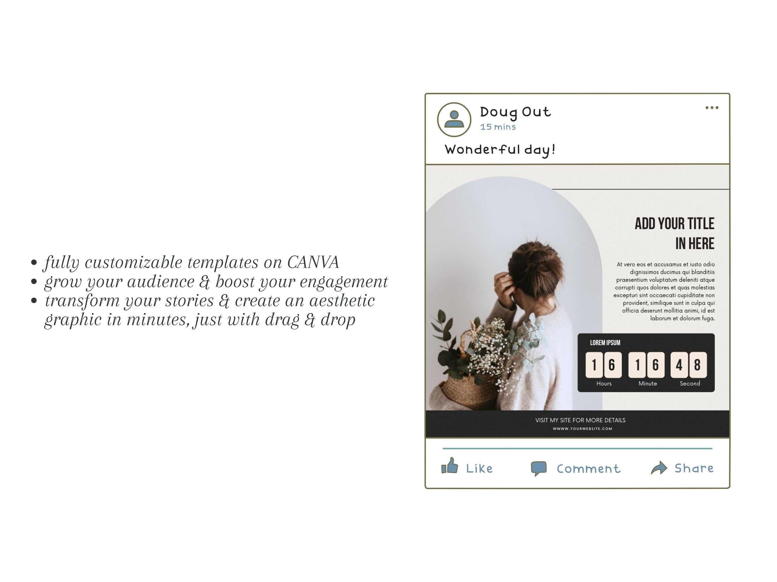 50 Facebook Post Idea Templates Engaging Facebook Templates Social ...