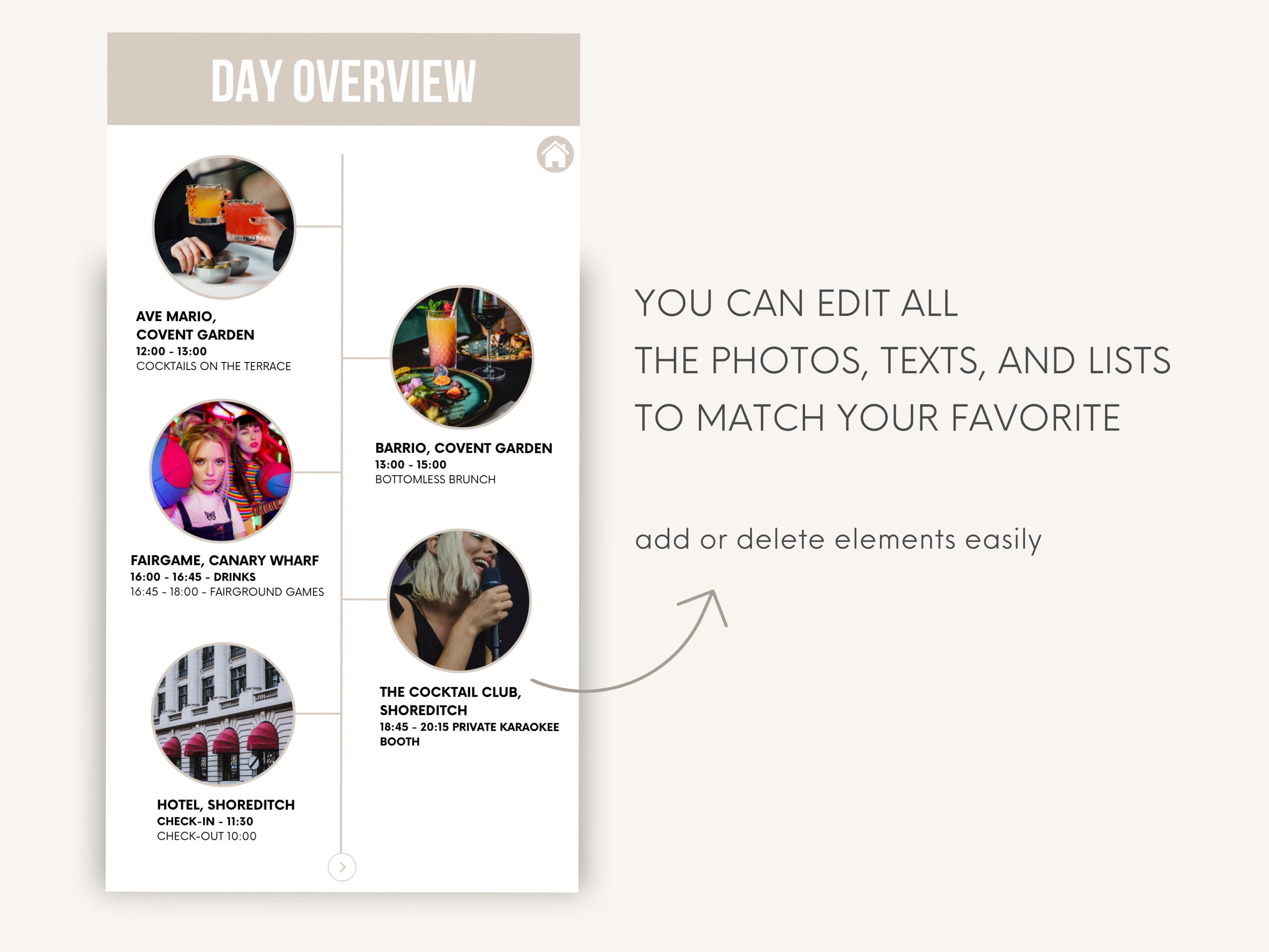 Hen Party Itinerary Hen Party Plan for Guests Minimalist Bachelorette ...