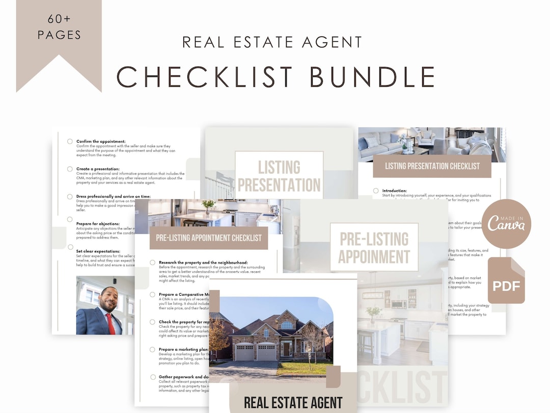 Real Estate Agent Checklist Real Estate Listing Checklist for Agents ...