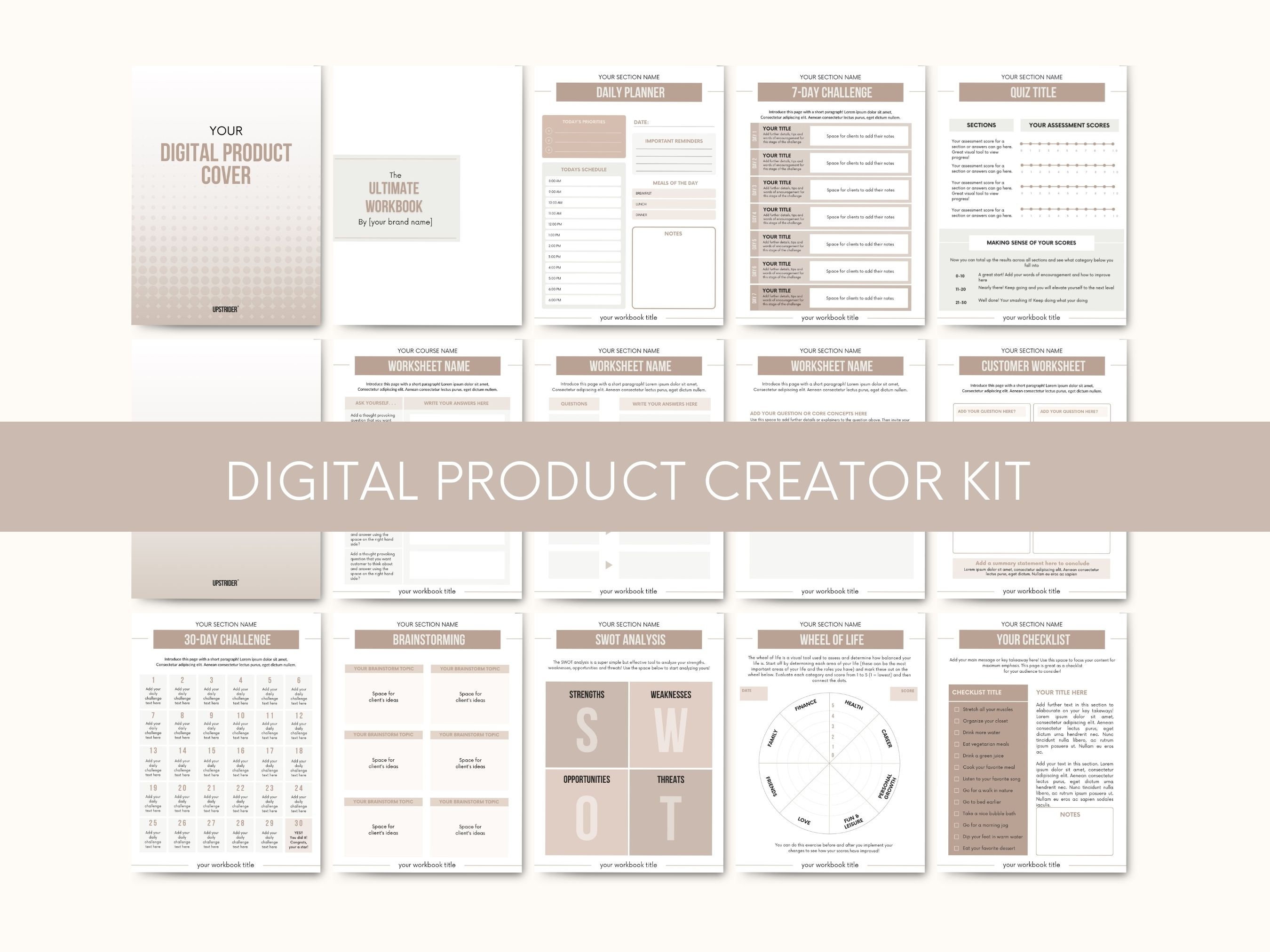 40 Digital Product Bundle Digital Product Kit for Sellers Creator Kit ...