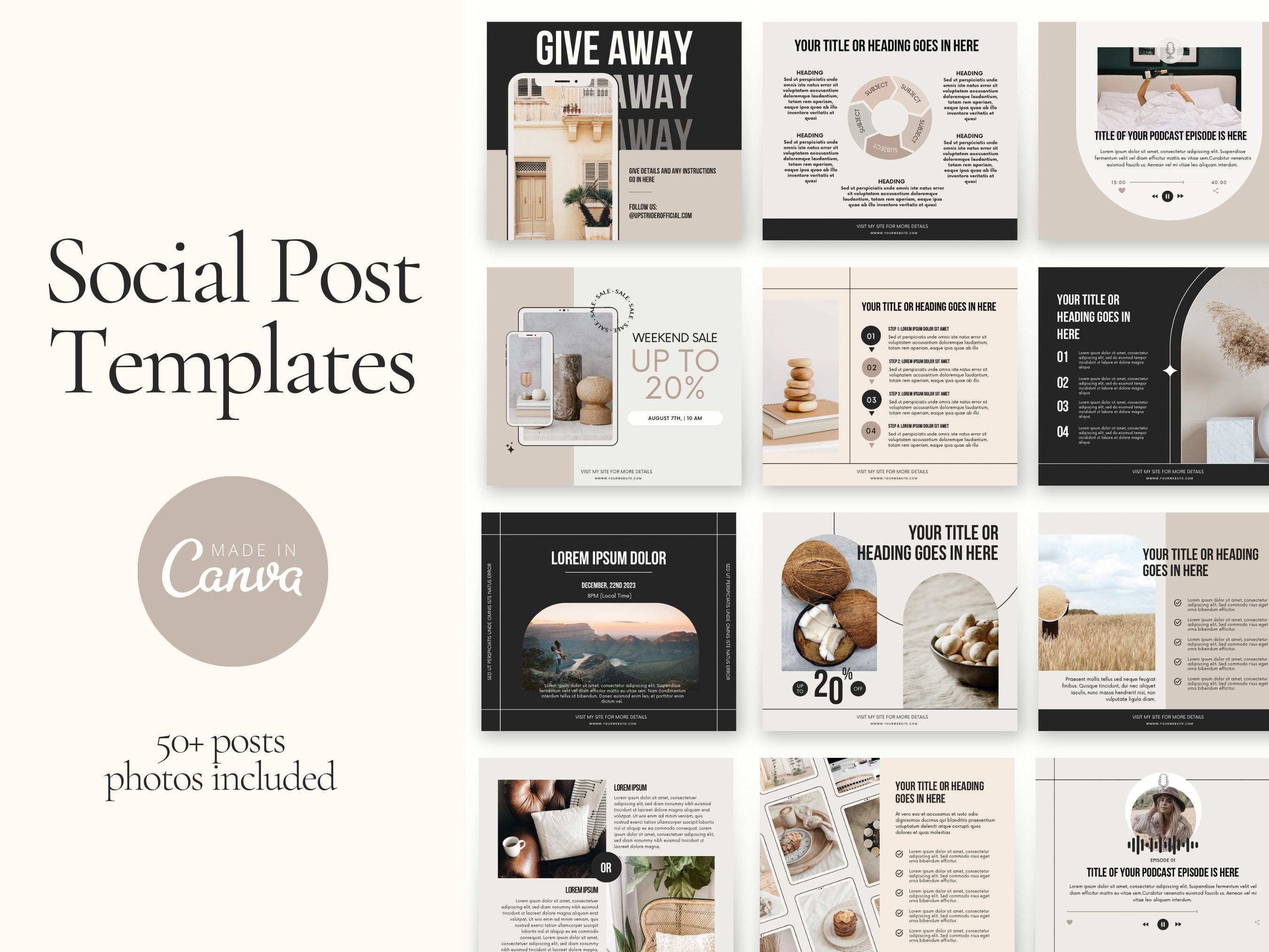 50 Facebook Post Idea Templates Engaging Facebook Templates Social ...