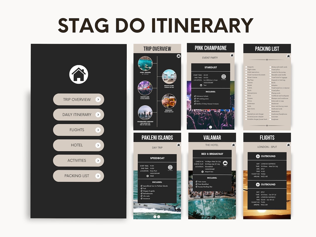 Stag Do Itinerary Stag Do Schedule Bachelor Party Schedule Stag Party ...