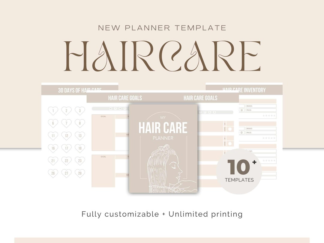 Daily Haircare Planner Digital Planner for Haircare Natural Hair ...