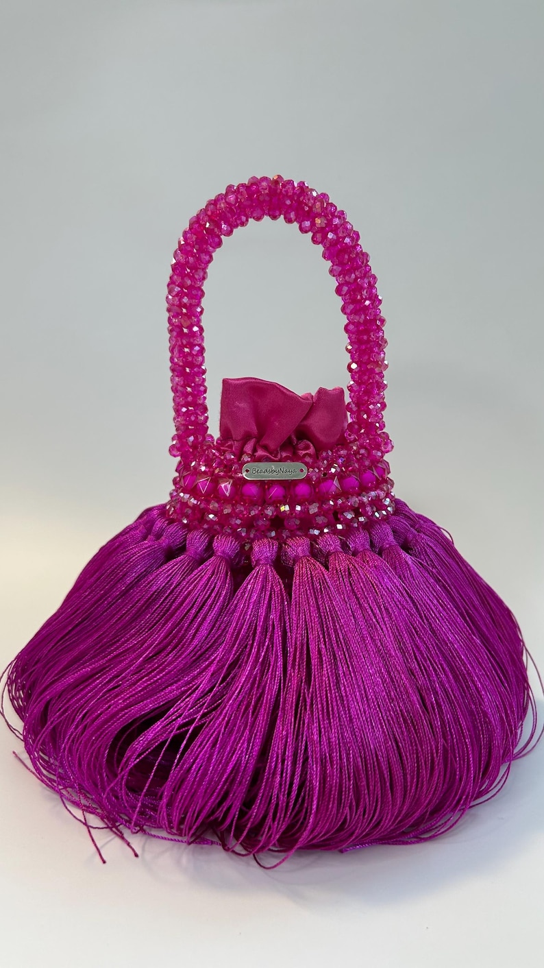 Rena Handmade Tassel Beaded Bag - Stylish Lightweight Handbag Set for ...