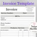 Invoice Template | Digital Download Work Order Invoice | PDF Invoice ...