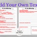 In Case I Go Missing Template | Emergency Information Template ...