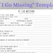 In Case I Go Missing File Template | in Case of Emergency Binder ...