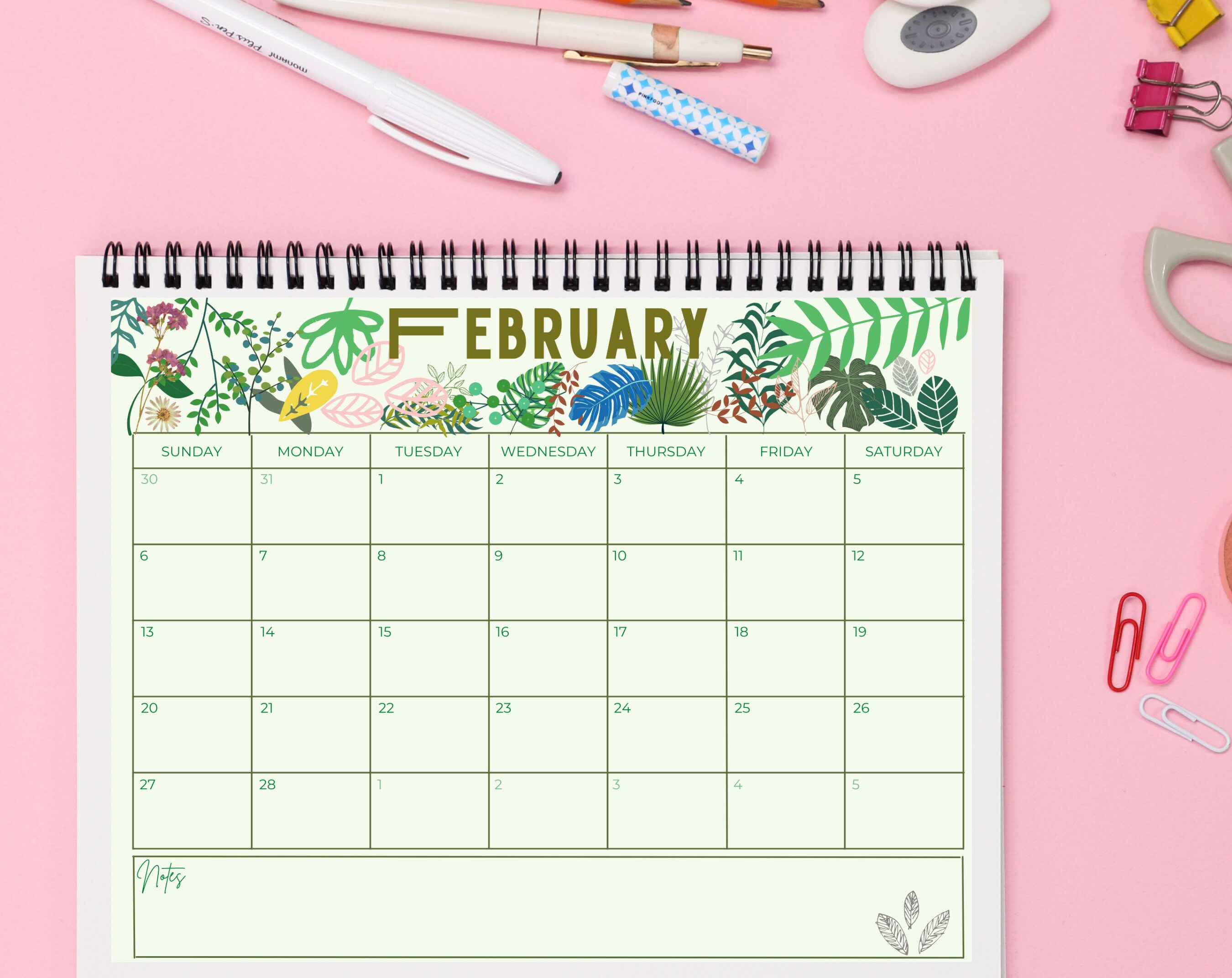 Plant Mom 2022 Calendar Digital Print | Plant Theme Instant Download ...