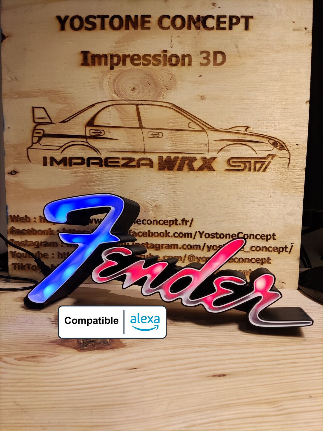 Fender Logo Connected Light Sign - Etsy
