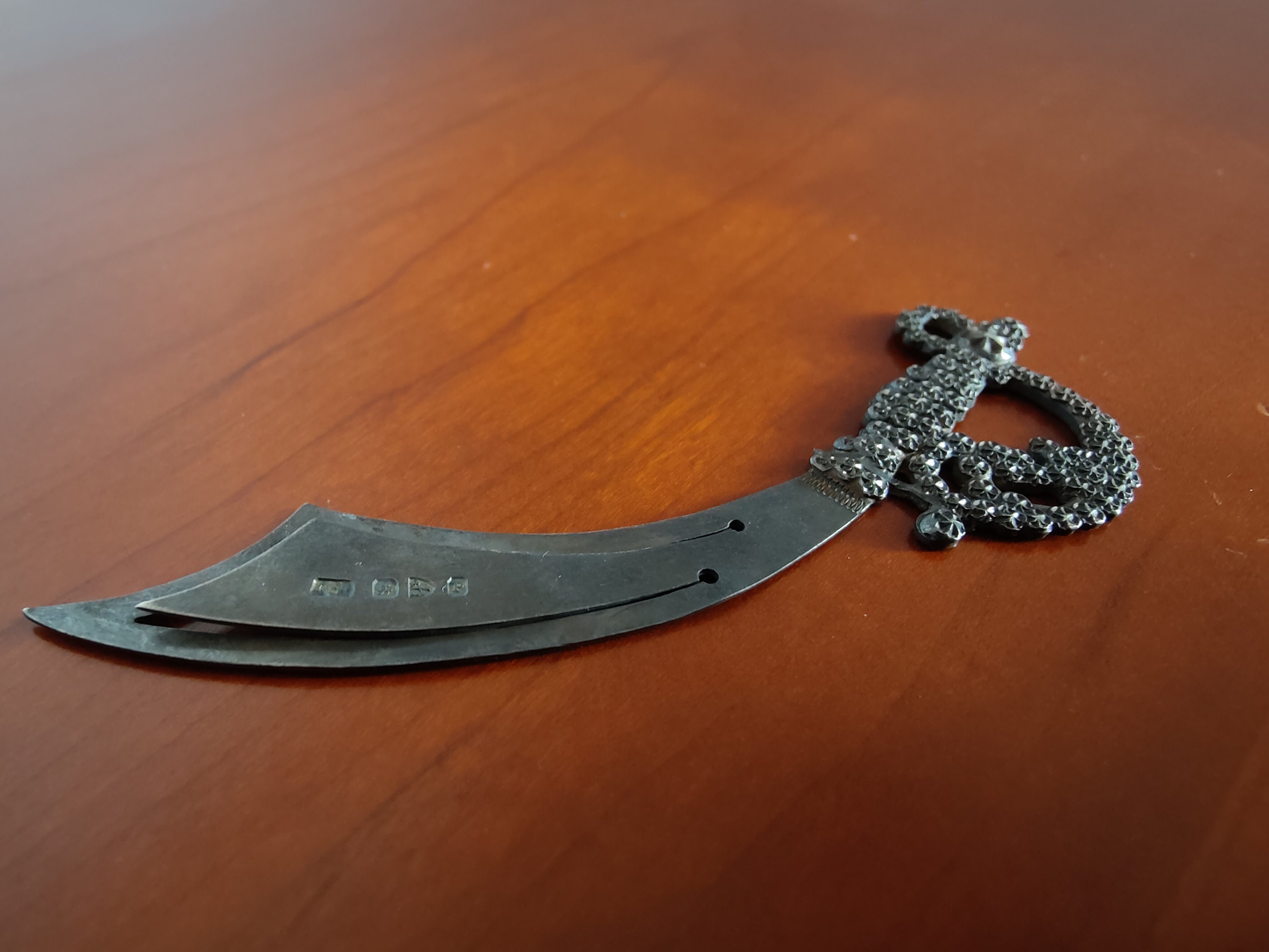 Antique 1800s Silver Cutlass Letter Opener Hallmarked C H Chester ...