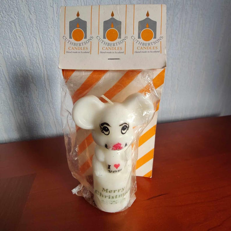 Vintage 60s Cuthbertsons Candles Christmas Mouse Candle Unsealed. - Etsy