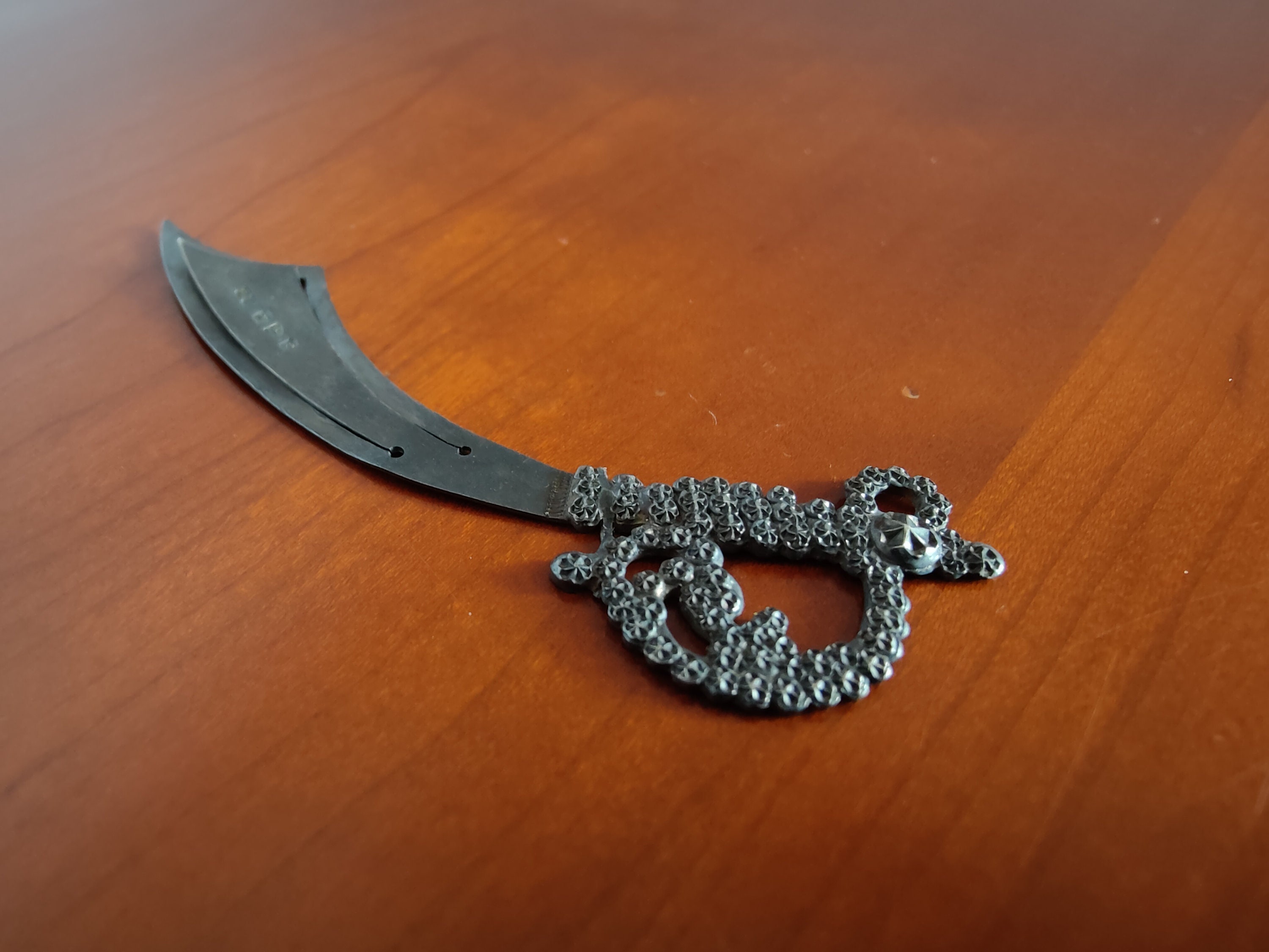 Antique 1800s Silver Cutlass Letter Opener Hallmarked C H Chester ...