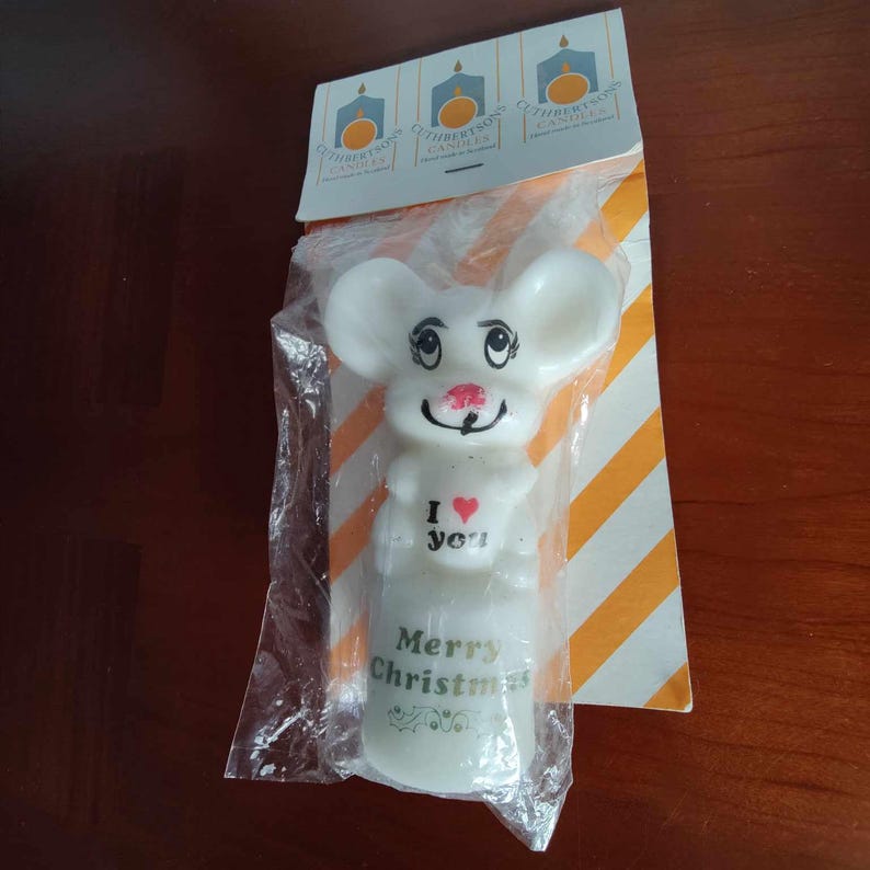 Vintage 60s Cuthbertsons Candles Christmas Mouse Candle Unsealed. - Etsy