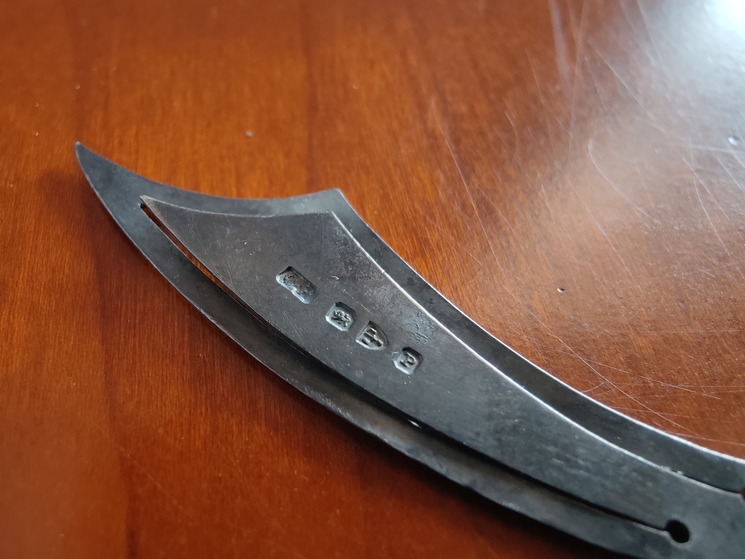 Antique 1800s Silver Cutlass Letter Opener Hallmarked C H Chester ...