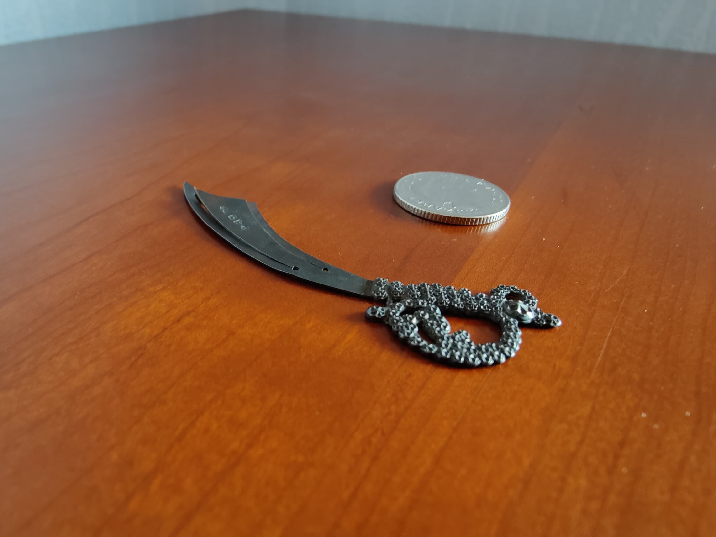 Antique 1800s Silver Cutlass Letter Opener Hallmarked C H Chester ...