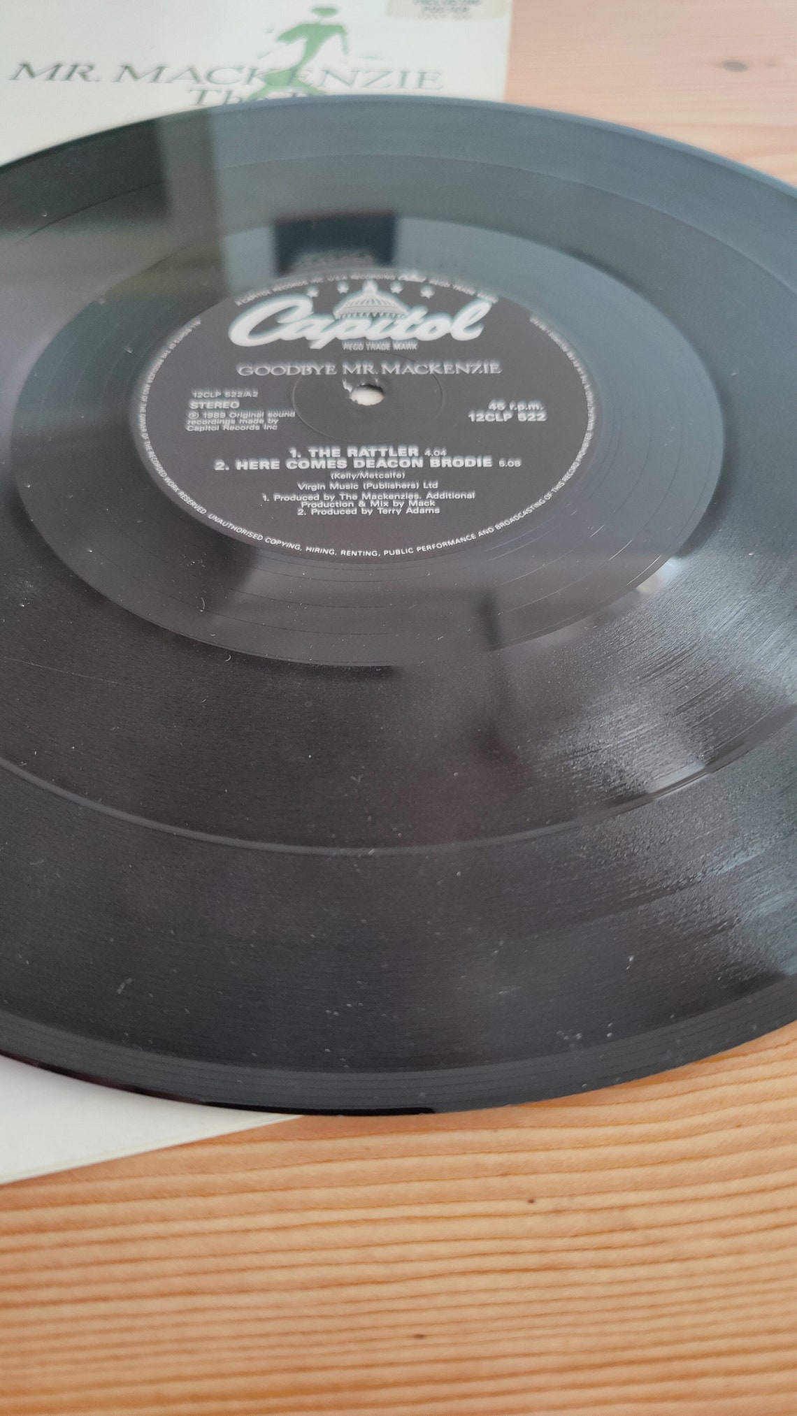 Goodbye Mr. Mackenzie Vinyl the Rattler Ltd Edition 1989 - Etsy