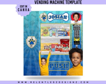 Monster Truck Vending Machine Template, Template, DIY Vending Machine ...