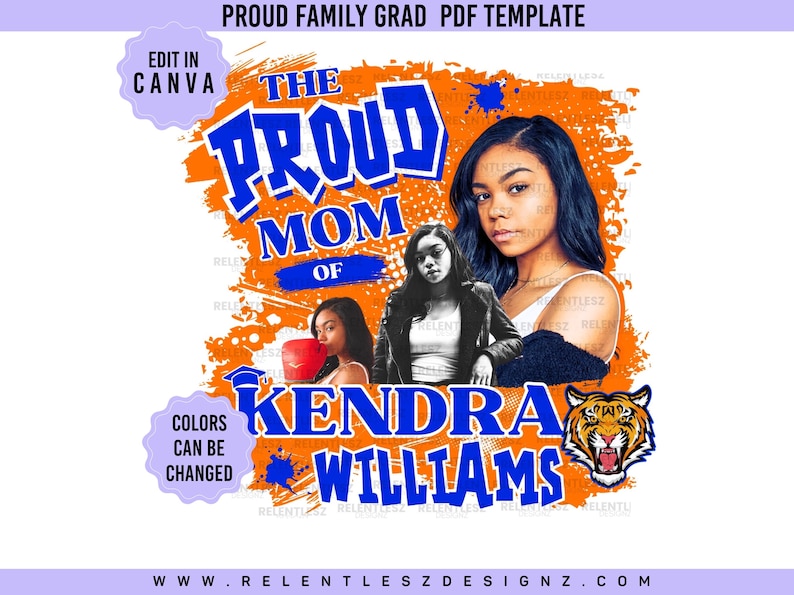 Proud Family Grad T-shirt Design Template, Canva Editable (PDF) - Etsy
