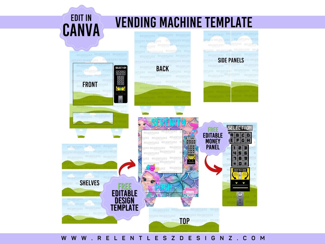 Vending Machine Template, Viral Easter Vending Machine, Birthday ...