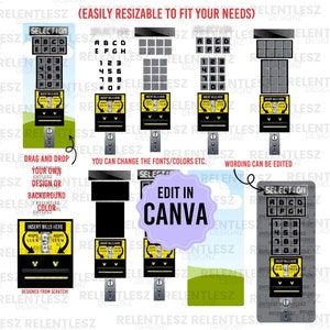 Vending Machine Template, Vending Machine Money Panel Template, Payment ...