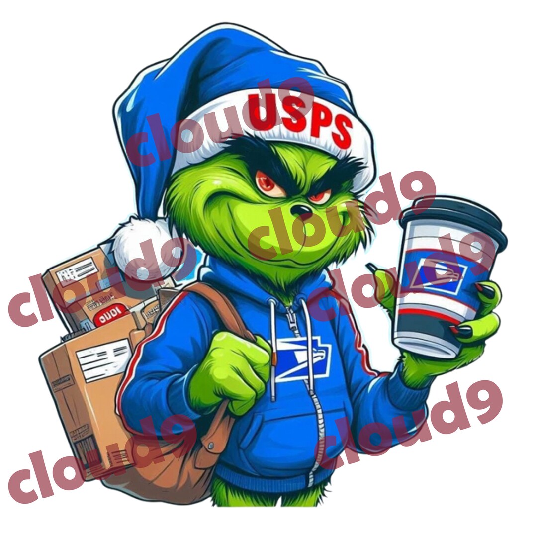 Grinch USPS PNG / SVG /Archivo digital/ Camiseta de regalo de - Etsy México