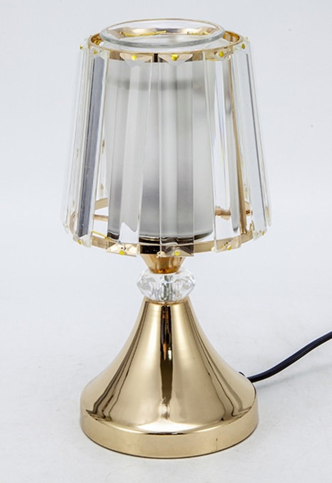 10 Elegant Gold Crystal Lamp/flip Switch/oil Burner/electric Lamp - Etsy