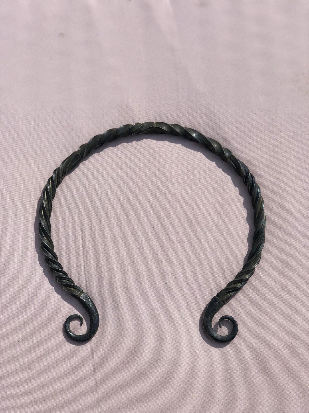 Hand Forged Iron Celtic Torque - Etsy