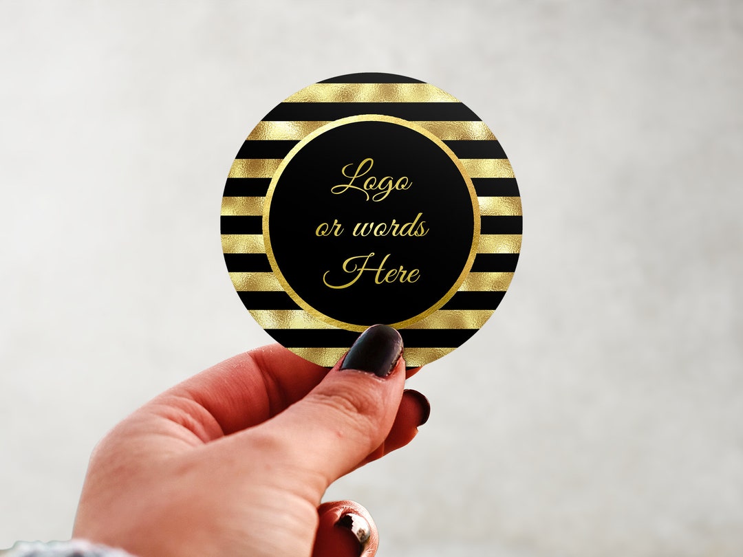 Custom Business Stickers -small Business Thank You Glossy Round Labels ...