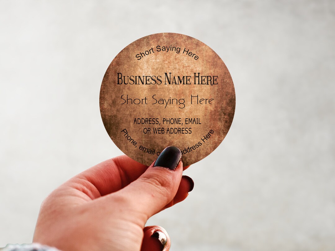 Custom Business Stickers -small Business Thank You Glossy Round Labels ...
