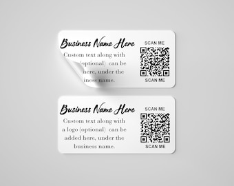 Custom QR Code Thermal Labels Pink Stickers for Packaging - Etsy