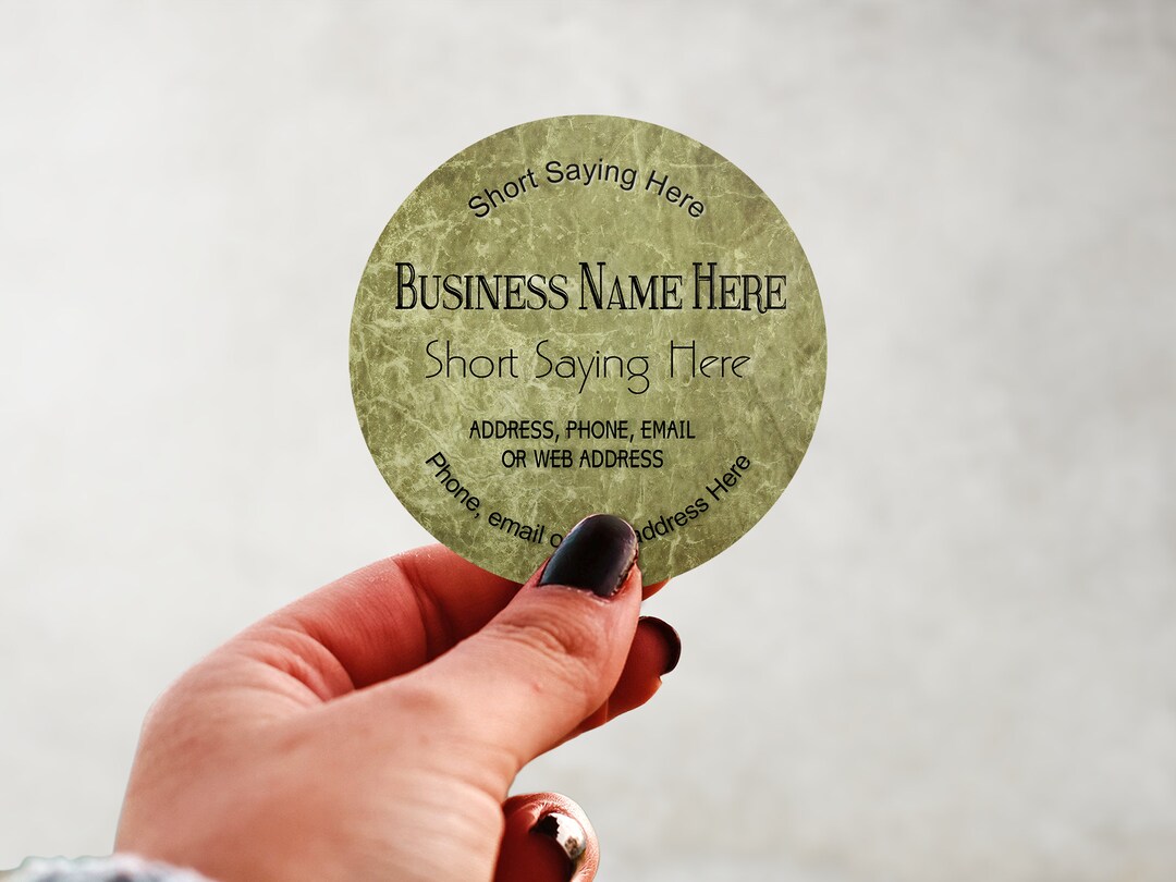 Custom Business Stickers – Round Glossy Labels, Personalized Packaging ...