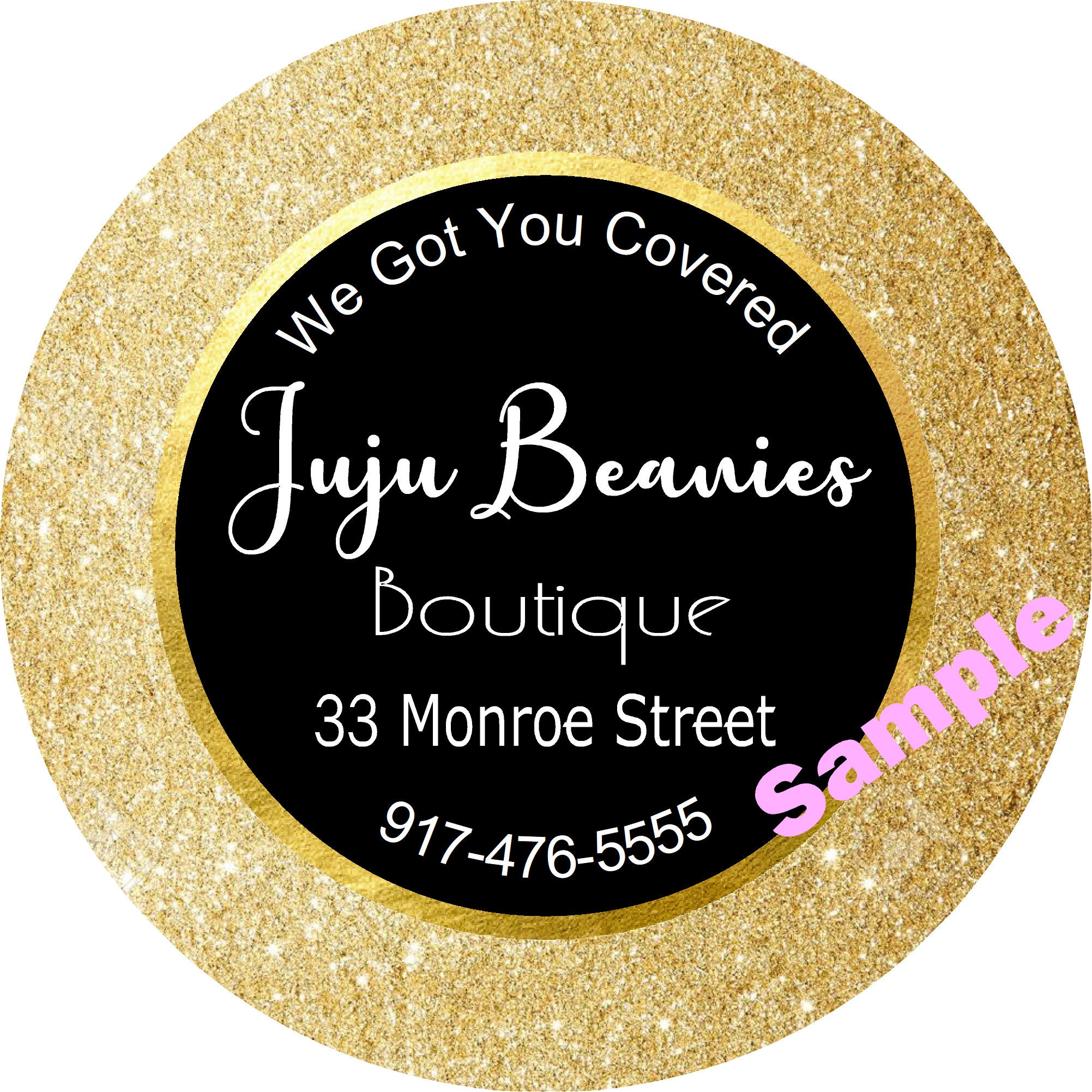Custom Business Stickers small Business Thank You Glossy Round Labels ...