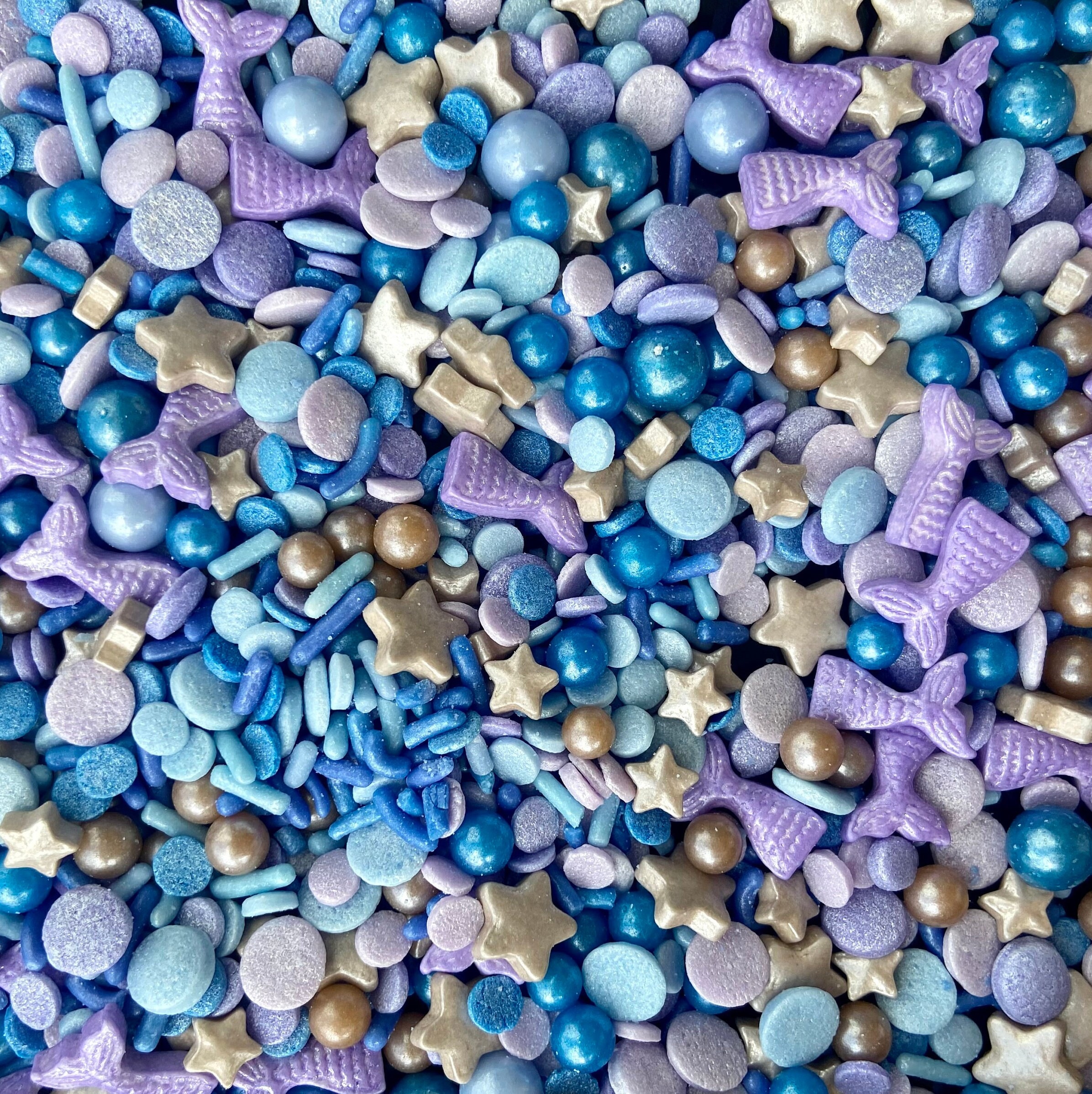 Custom Mermaid Sprinkles Jimmies Purple-lavender-blue-light Gold ...